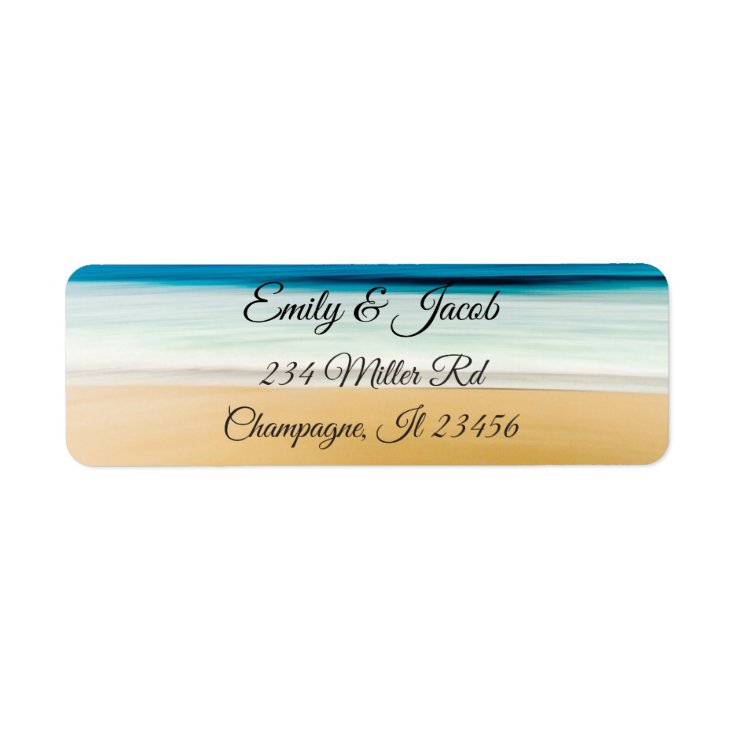 Beachy Return Address Labels | Zazzle