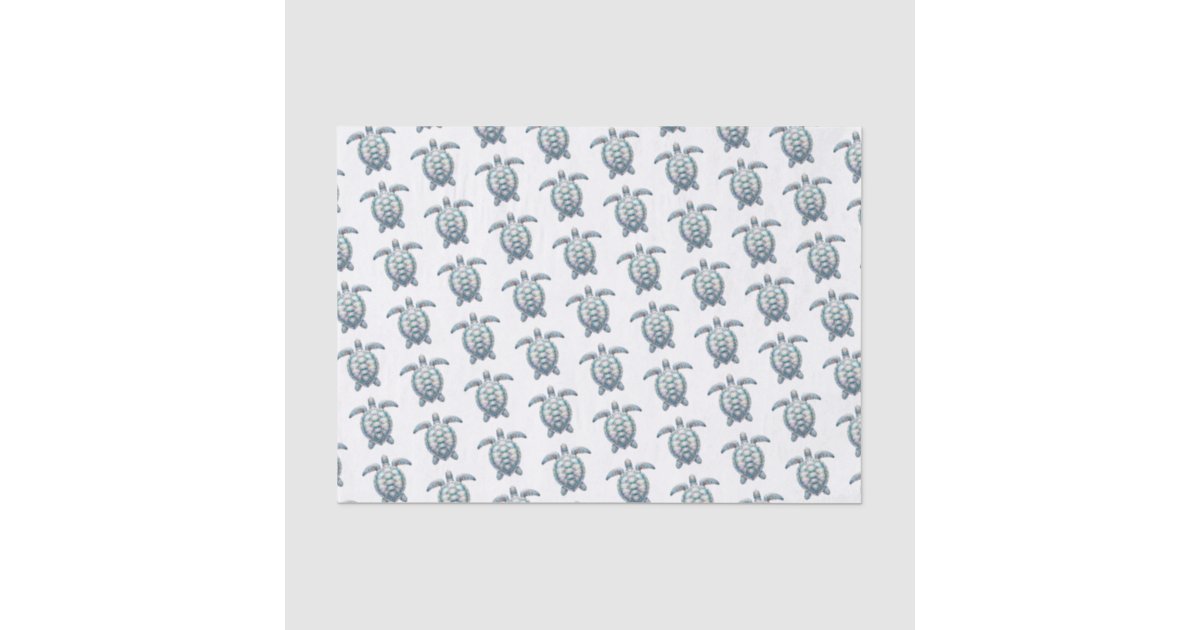Beachy Sea Turtle Tissue Paper | Zazzle