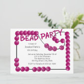 Bead Party Invitation | Zazzle