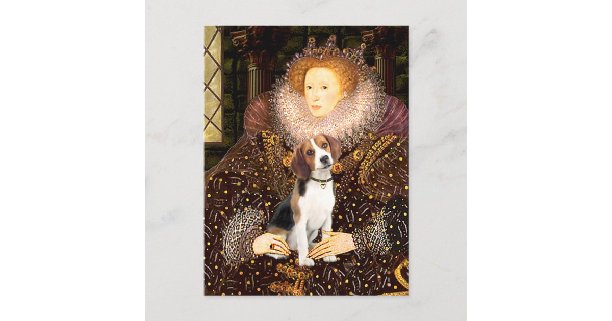 Beagle 1 - Queen Elizabeth I Postcard | Zazzle