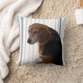 beagle attitude throw pillow | Zazzle