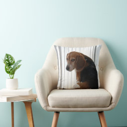 beagle attitude throw pillow | Zazzle