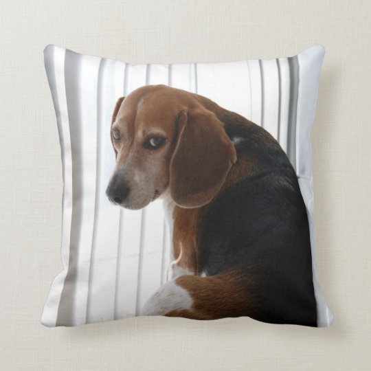 beagle attitude throw pillow | Zazzle.com