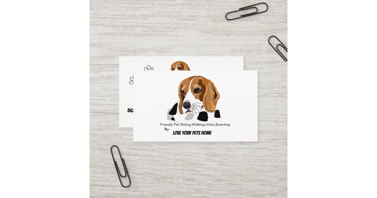 Beagle Business Card | Zazzle