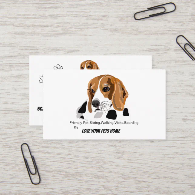 Beagle Business Card | Zazzle