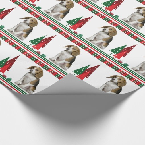 Beagle Christmas Wrapping Paper | Zazzle
