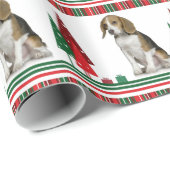 Beagle Christmas Wrapping Paper | Zazzle