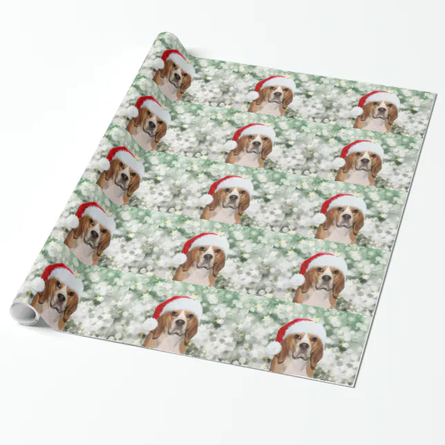 Beagle Christmas Wrapping Paper | Zazzle