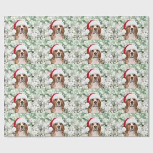 Beagle Christmas Wrapping Paper | Zazzle