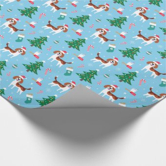 Beagle Christmas Wrapping Paper | Zazzle