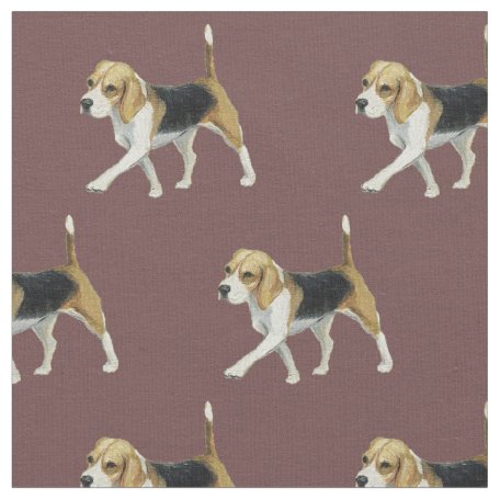 Beagle Fabric | Zazzle