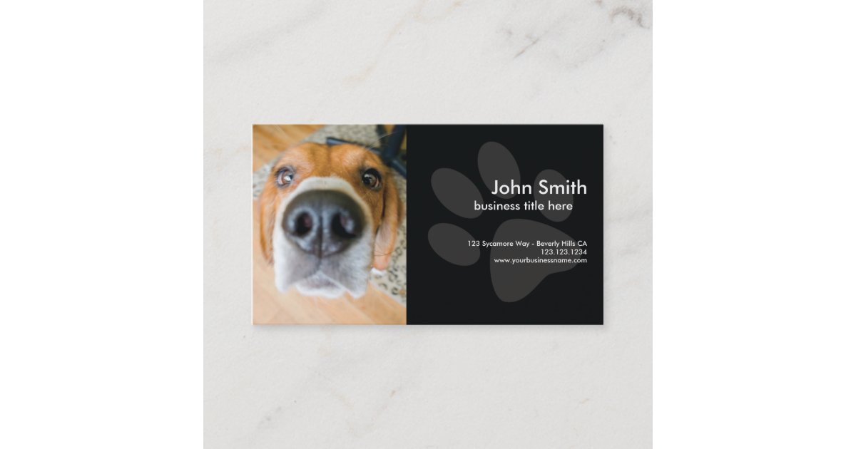 Beagle Dog Design business card | Zazzle