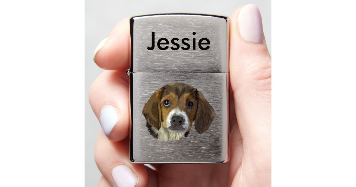 Beagle Dog Head Zippo Lighter | Zazzle