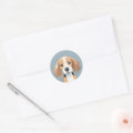 Beagle Face Sticker | Zazzle