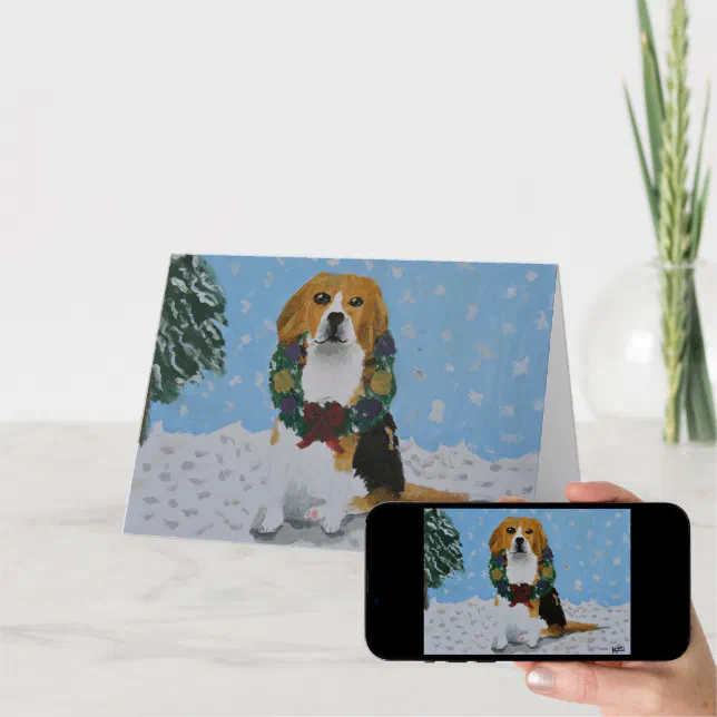 Beagle Holiday Card | Zazzle