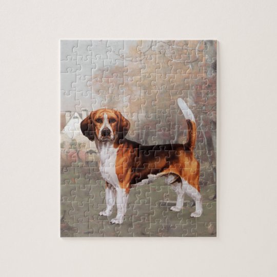 Beagle in Country Setting Jigsaw Puzzle | Zazzle.com