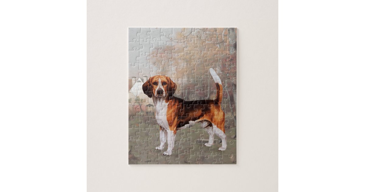 Beagle in Country Setting Jigsaw Puzzle | Zazzle