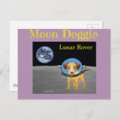 Beagle Moon Dog Lunar Rover by Funnycomb Postcard | Zazzle