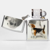 Beagle Portrait Painting Zippo Lighter | Zazzle