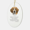 Beagle Rainbow Bridge Ceramic Ornament | Zazzle