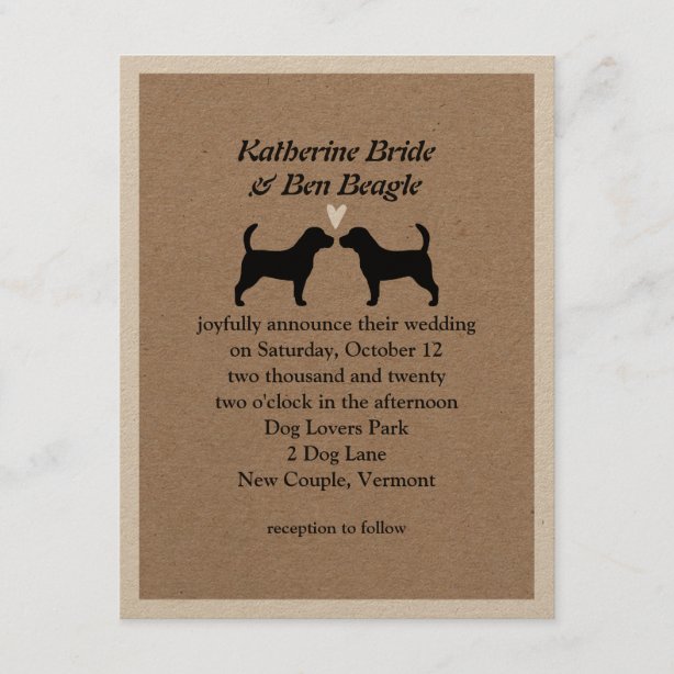 Dog Wedding Invitations | Zazzle