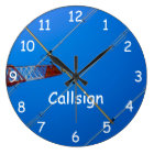 Beam Antenna and Callsign Large Clock | Zazzle.com