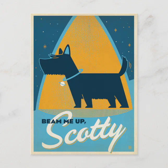 Beam Me Up Scotty Postcard | Zazzle