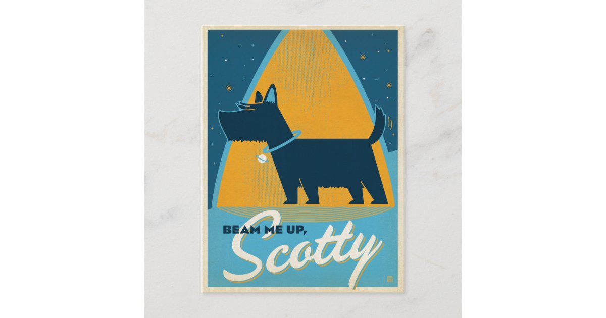 Beam Me Up Scotty Postcard | Zazzle.com