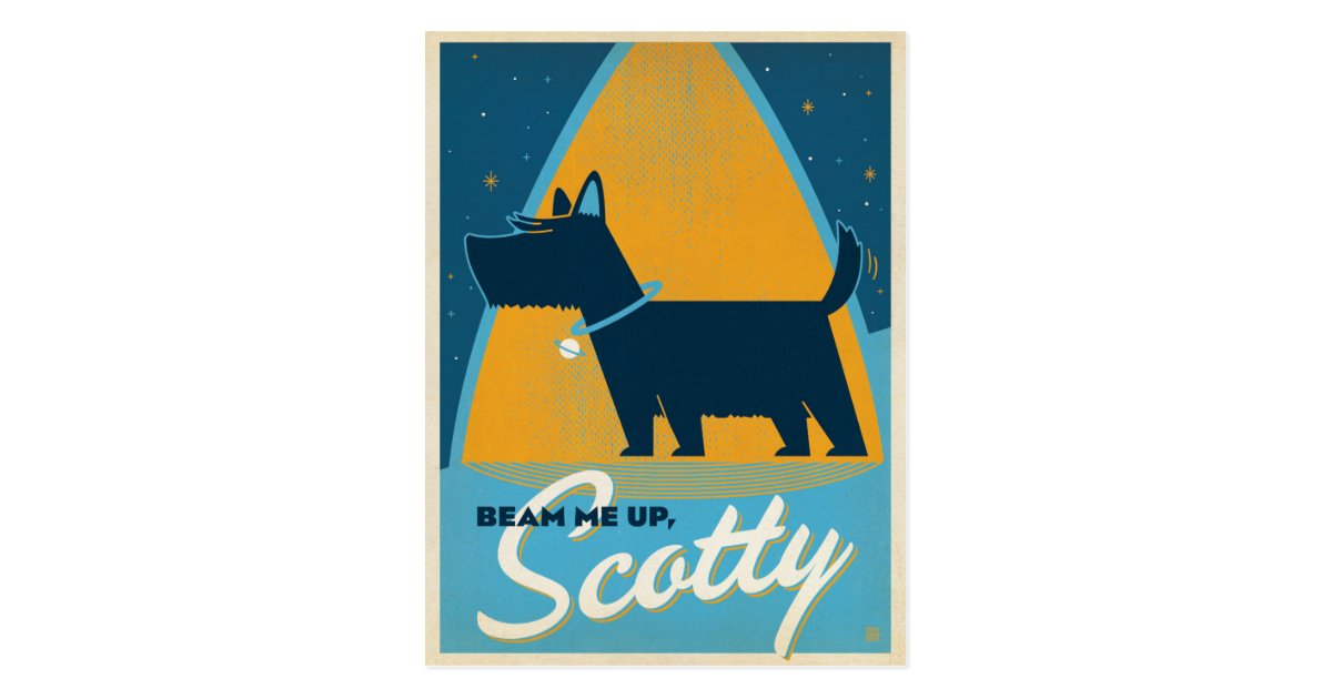 Beam Me Up Scotty Postcard | Zazzle.com