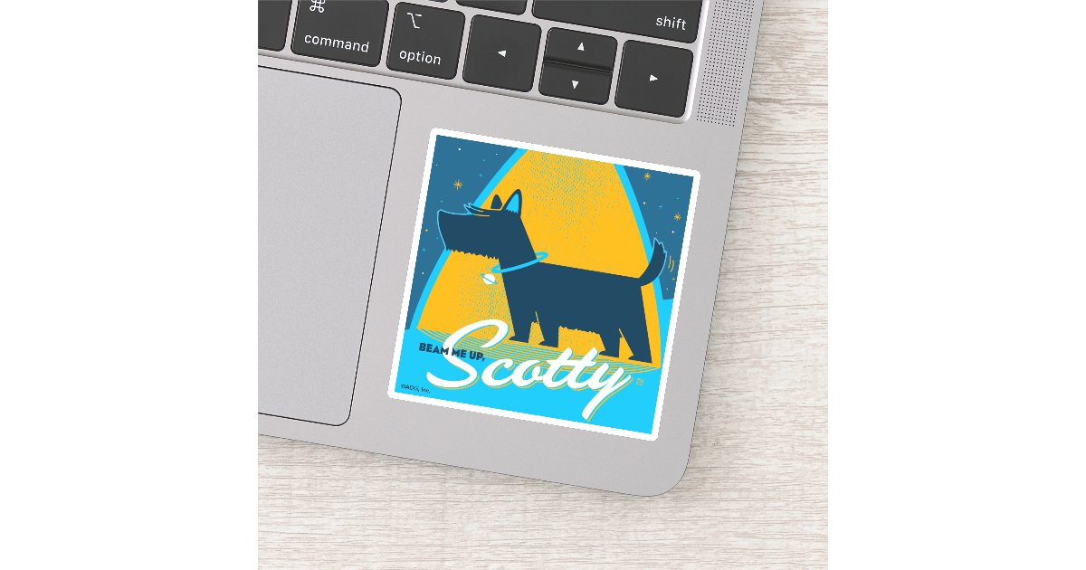 Beam Me Up Scotty Sticker | Zazzle