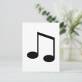 Beamed 8th Note Postcard | Zazzle