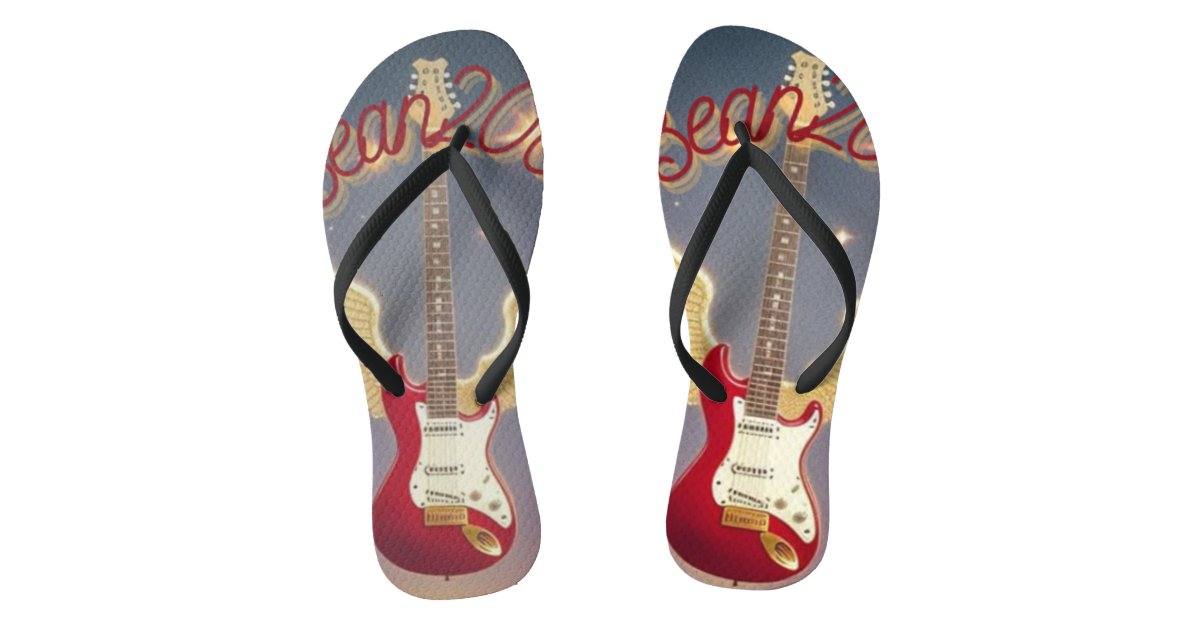 Bean2002 Logo Space Flip Flops | Zazzle