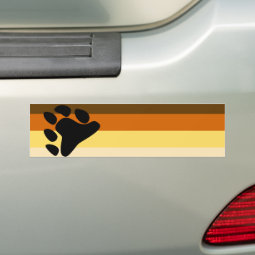 Bear and Cub Community LGBT Gay Pride Flag Bumper Sticker | Zazzle