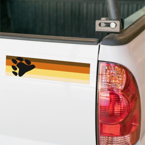 Bear and Cub Community LGBT Gay Pride Flag Bumper Sticker | Zazzle