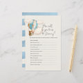 Bear Baby Shower Game - How Well Do You Know Mom? | Zazzle