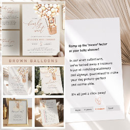 Bear Balloons Table Number and Guest Names | Zazzle