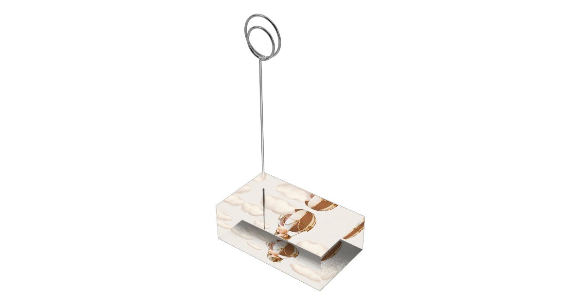Bear Balloons Table Number Place Card Holder | Zazzle