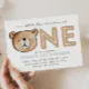 Bear First Birthday Invitations | Zazzle