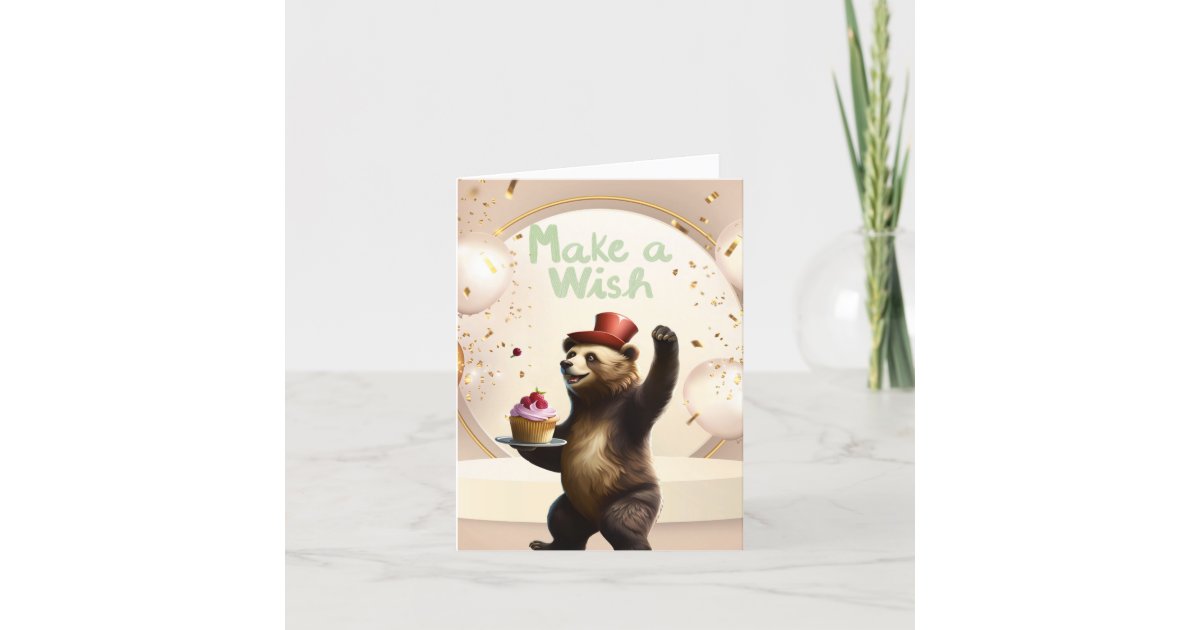 Bear Hugs Birthday Card | Zazzle