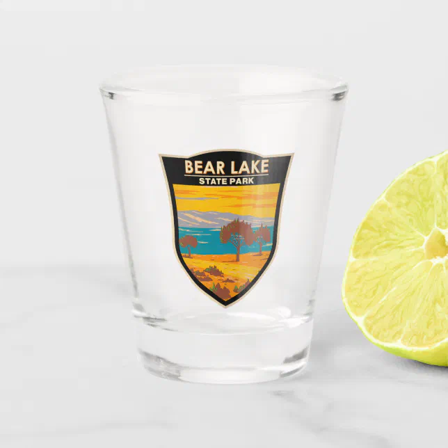 Bear Lake State Park Utah Vintage Shot Glass | Zazzle