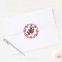 Bear Little Chef Custom Sticker | Zazzle