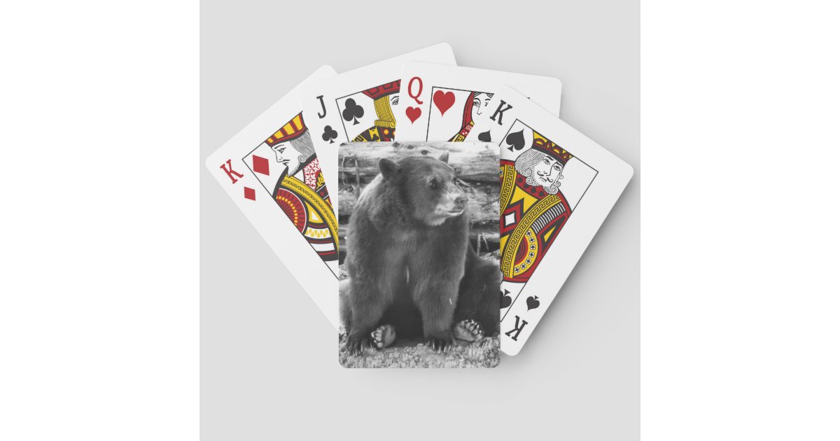 Bear Playing Cards | Zazzle