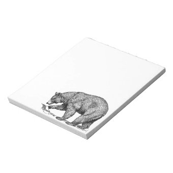 BEAR SKETCH NOTEPAD | Zazzle
