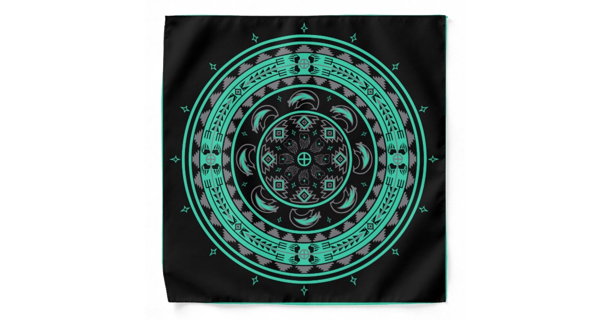 Bear Spirit Aqua Bandana | Zazzle