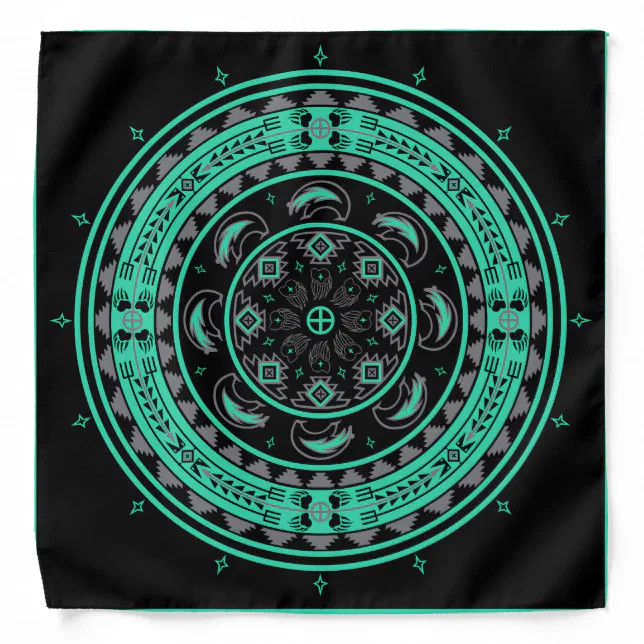 Bear Spirit Aqua Bandana | Zazzle