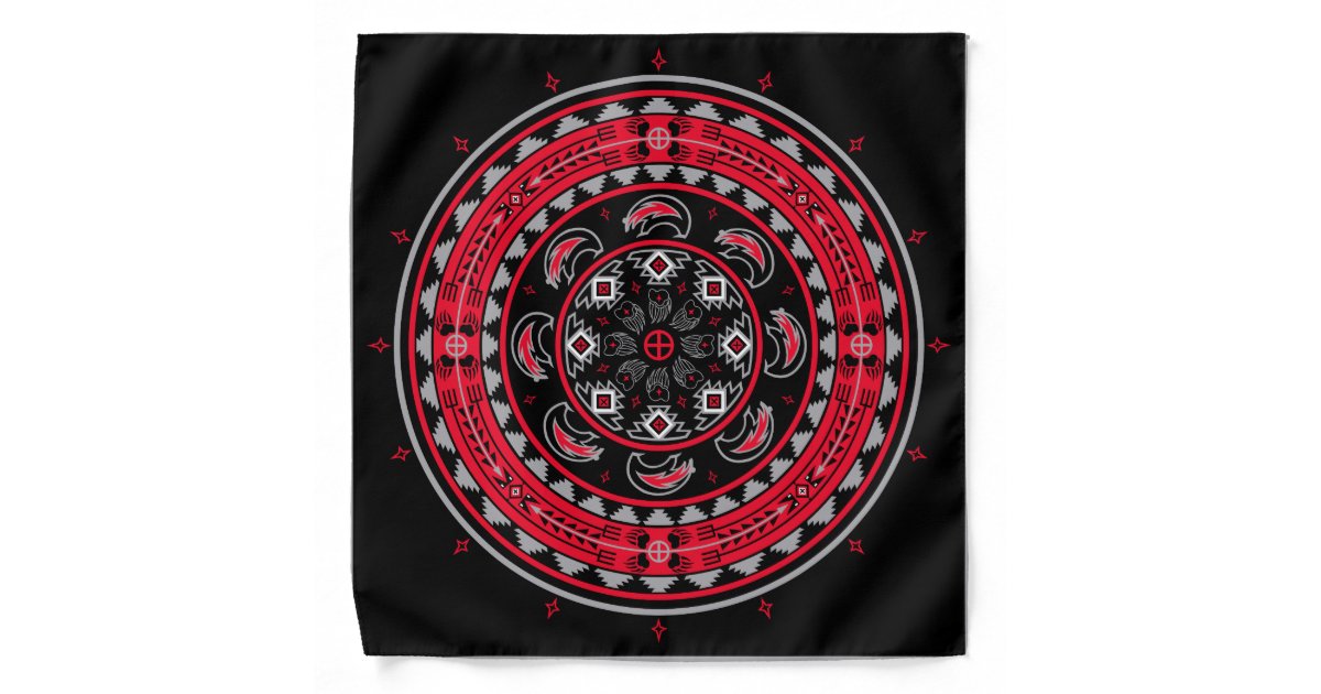 Bear Spirit Red Bandana | Zazzle