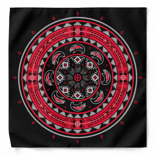 Bear Spirit Red Bandana | Zazzle