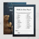 Bear What's In Your Purse Baby Shower Game Invitation | Zazzle