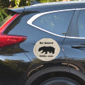 Bear Wild Animal Be Brave Little One Kid's Room Sticker | Zazzle