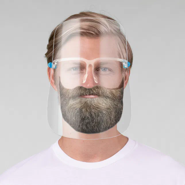 Beard and Mustache Disguise Face Shield | Zazzle
